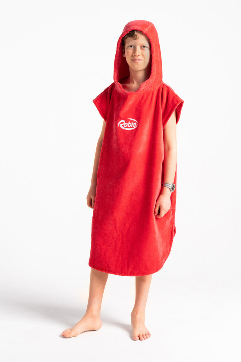 Robie Original-Series Kids Changing Robe - Coral – Robie Robes